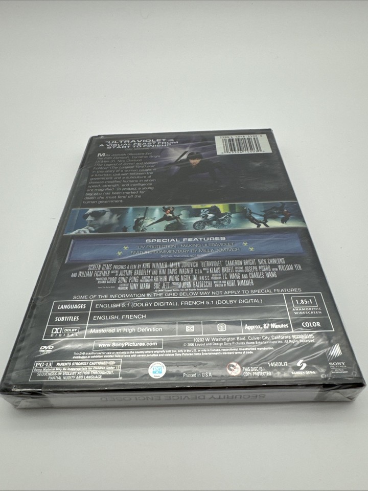 Ultraviolet (DVD, 2006, Rated Version) NEW Factory Sealed, Free ...