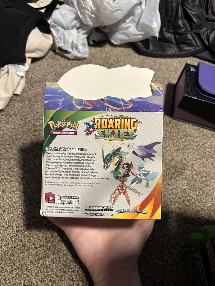 pokemon tcg roaring skies empty box | eBay
