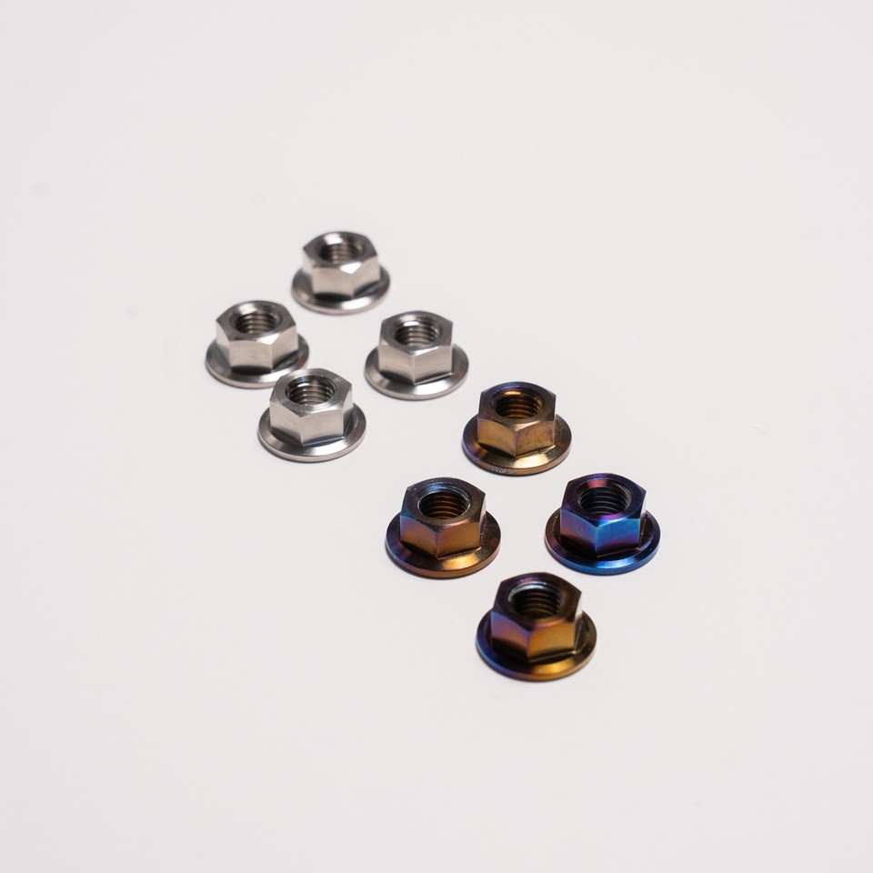 S2000 Titanium Strut Tower Flange Nut Kit - 4pc (Burnt) M10x1.25 | eBay