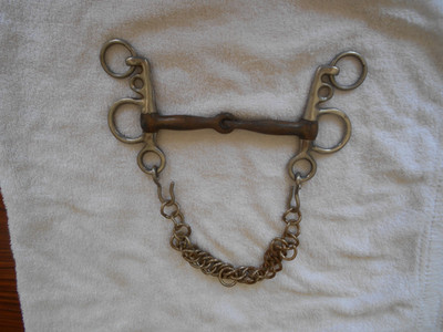 COOPER MOUTH PELHAM BIT WITH CURB CHAIN HORSE RIDING BIT | eBay