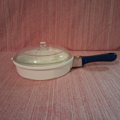 Princess House Nouveau Cookware 8" Skillet Pan, Lid & Removable Handle ...