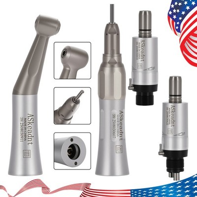 1-10 Dental Contra Angle Straight Nosecone Air Motor Low Speed ...