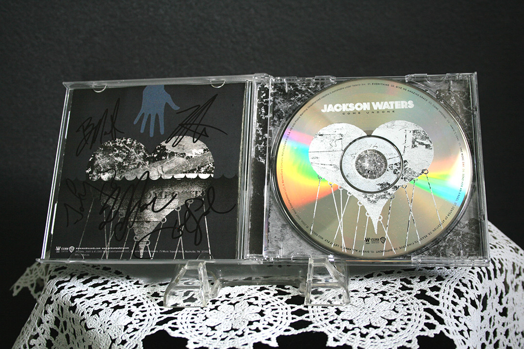 Autographed CD Booklet Jackson Waters Come Undone Contemporary ...