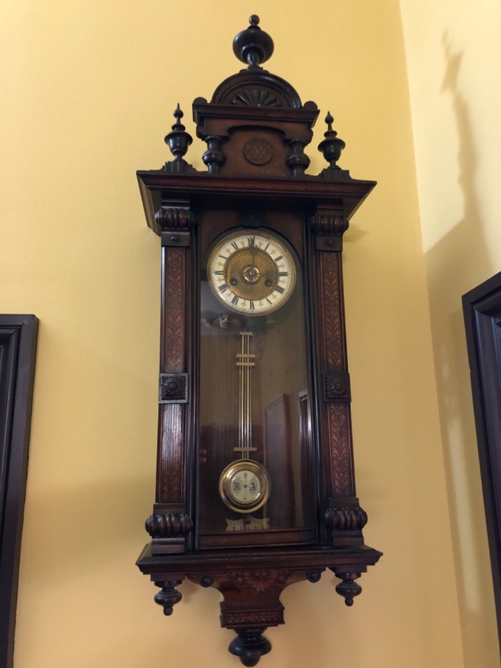 Beautiful eight day German pendulum wall clock | eBay UK