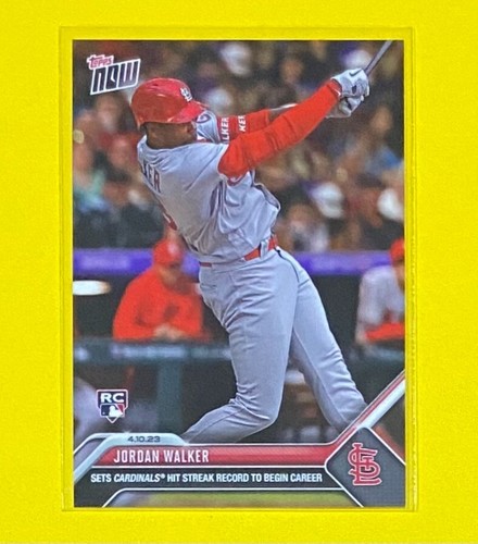 2023 MLB Topps Now Jordan Walker ROOKIE CARD SP St. Louis Cardinals #95 ...