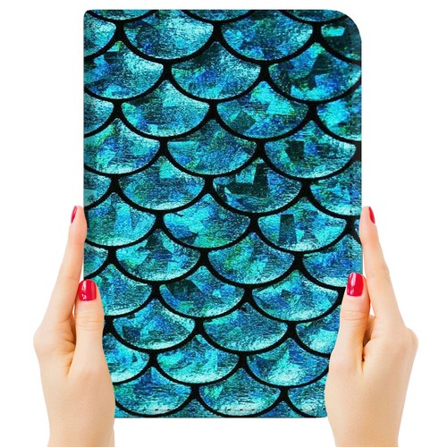 ( For iPad Mini 1 2 3 4 5 ) Art Flip Case Cover P23579 Mermaid Scale ...