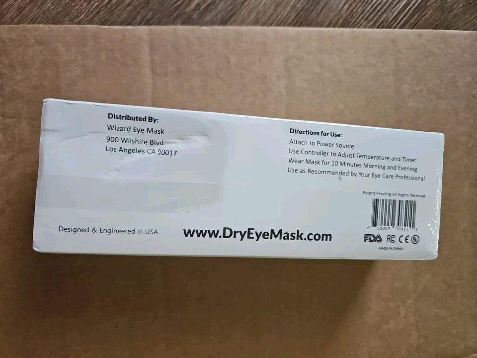 Wizard Research Electric Heated Dry Eye Mask Warm Eye Compress - Black ...