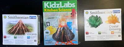 Kids Science Kits: Smithsonian STEM, Crystal Growing and Volcano Kits ...