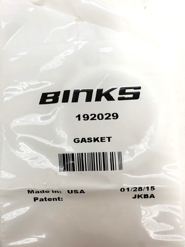 NEW OEM BINKS REPLACEMENT PARTS - MODEL # - 192029 SANITARY GASKET, 2 ...
