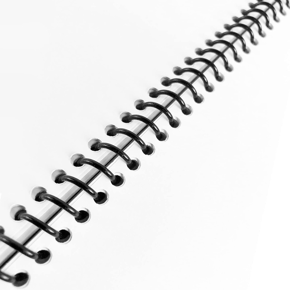 100 Pack Plastic Spiral Binding Coils,16mm(5/8") Binding Spirals,140 ...