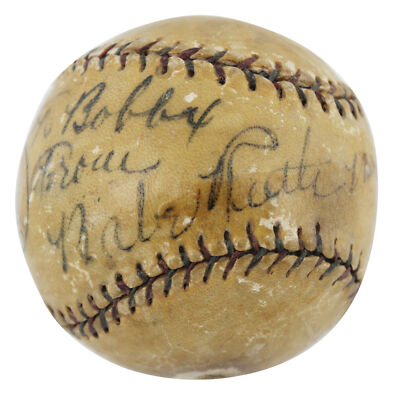 Yankees Babe Ruth Authentic Signed Union League Baseball JSA #YY26431 ...