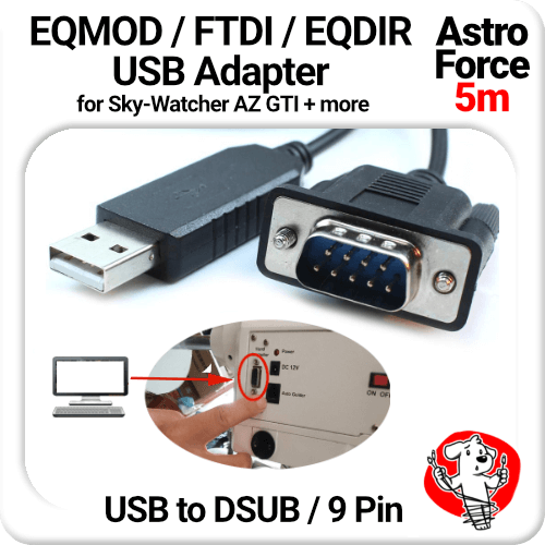 Astro Force 9 PIN FTDI EQDIR USB Cable Adaptor - Skywatcher EQ6 NEQ6 ...