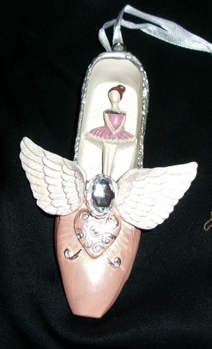 Ballet Shoe Christmas Tree Ornament-Ballerina Inside-Resin-New | eBay