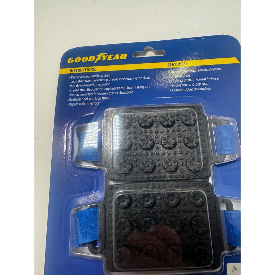 Goodyear Traction Cleats Ice Snow Grips Anti Slip Over Shoe Boot Set 2 ...