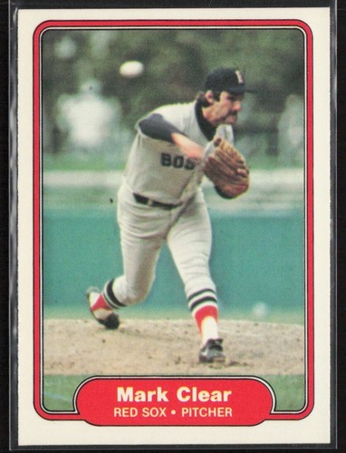 1982 Fleer #290 Mark Clear Boston Red Sox | eBay