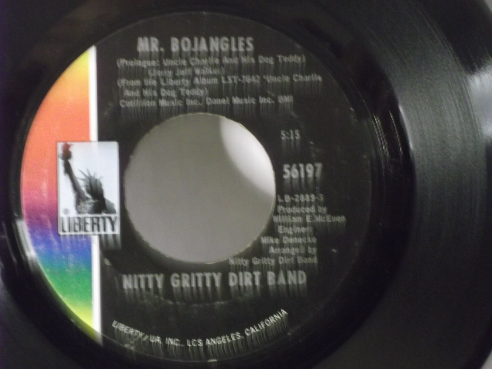 Nitty Gritty Dirt Band,Liberty,"Mr. Bojangles",US,7" 45,1968 pop rock ...