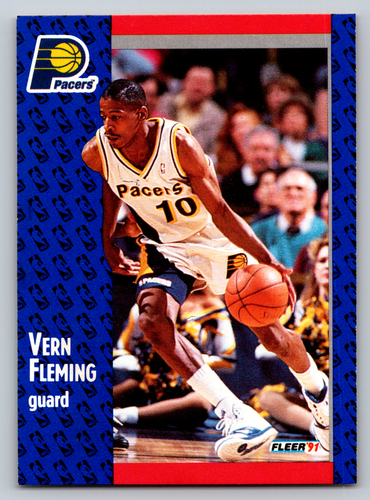 1991 Fleer #81 Vern Fleming Indiana Pacers Basketball Card | eBay