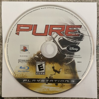 🔥 Pure (PlayStation 3 PS3, 2008) VG Disc Only! See Description ...