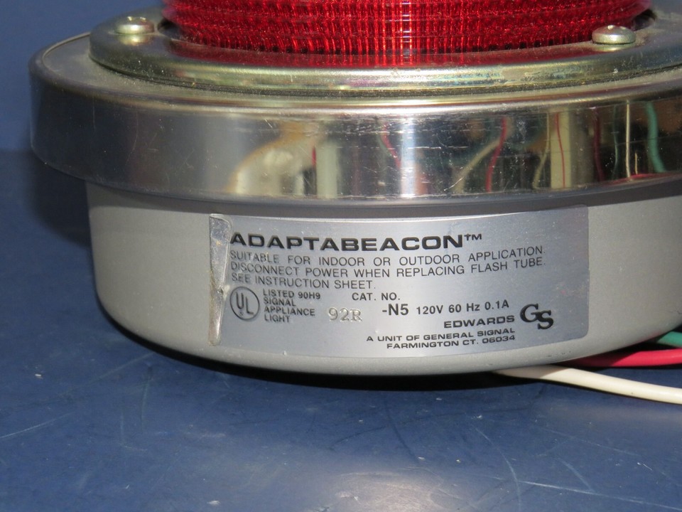 EDWARDS 92R-N5 ADAPTABEACON SIGNALING STROBE LIGHT | eBay