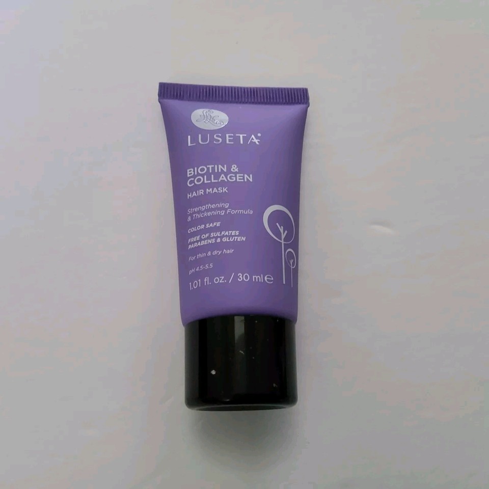 Lot Of 4-Luseta Biotin & Collagen Hair Mask Travel Size 1.01 fl oz/ 30 ...