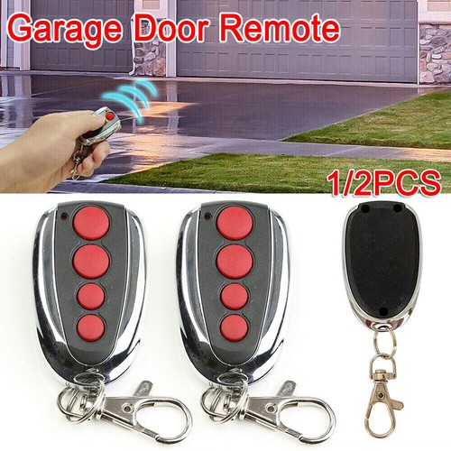 1/2x Universal Key Fob Garage Door Remote Control 433.92Mhz Wireless ...