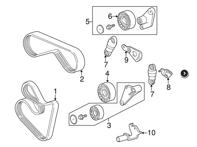Genuine BMW P/N 11-28-7-636-376 A/C Accessory Drive Belt for M60 & M62 ...