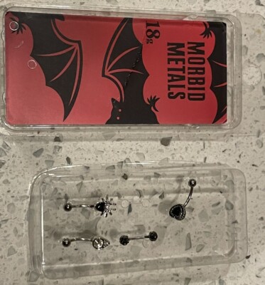 MORBID METALS Eye Brow Jewelry Black Silver | eBay