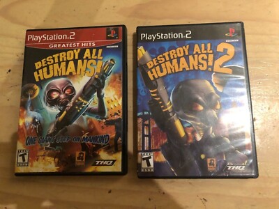 Destroy all human 1 and 2 PS2 NTSC | eBay