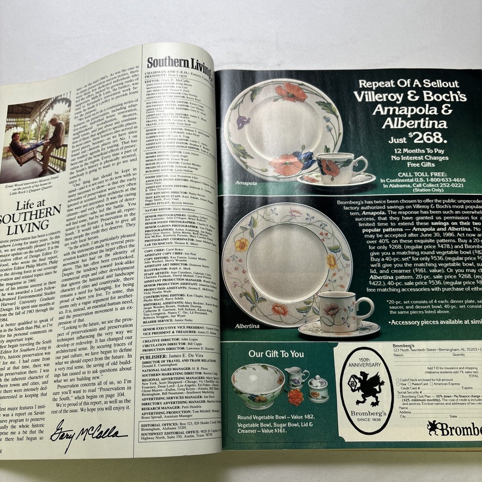 1986 Southern Living Magazine January April Issue Vintage Ads Decor | eBay