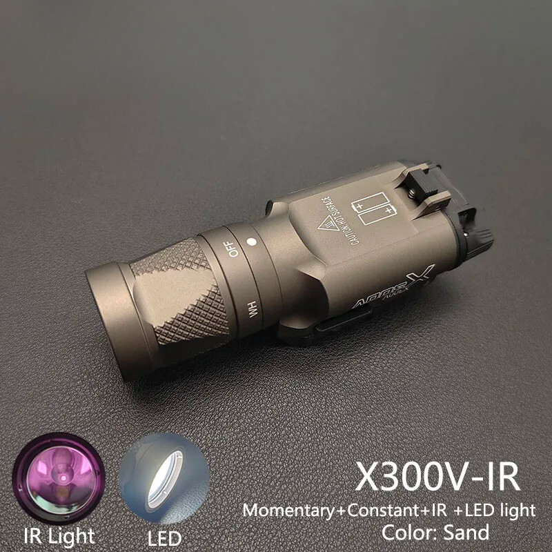 Metal X300V IR Scout Light Tactical X300 X300U LED Flashlight Fit 20mm ...