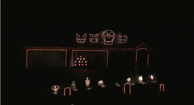 NEW LIGHTORAMA HALLOWEEN SEQUENCE LIGHT-O-RAMA to Blurred Lines FACES ...