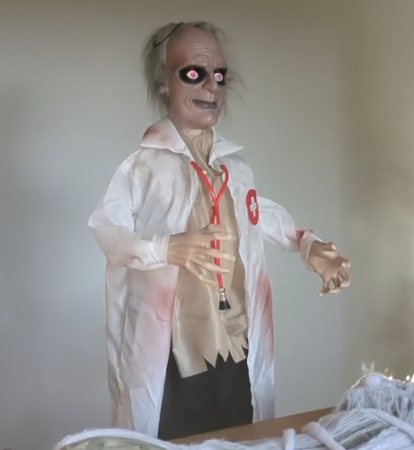 Life Size Animatronic Halloween Prop Scary Animated Creepy Moving ...