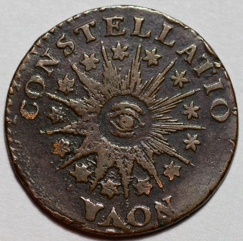 1785 Nova Constellatio, Pointed Rays, Colonial Copper Coin | eBay