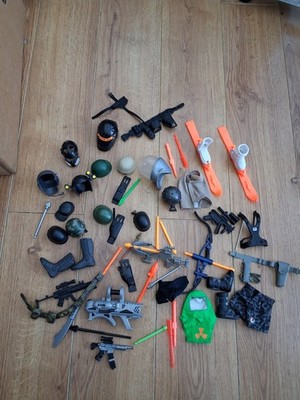 Hasbro Action Man Bundle Clothes Accessories Weapons Bundle Retro 90s ...