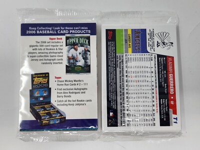 2006 National Baseball Card Day Upper Deck Topps Unopened Pack Guerrero ...