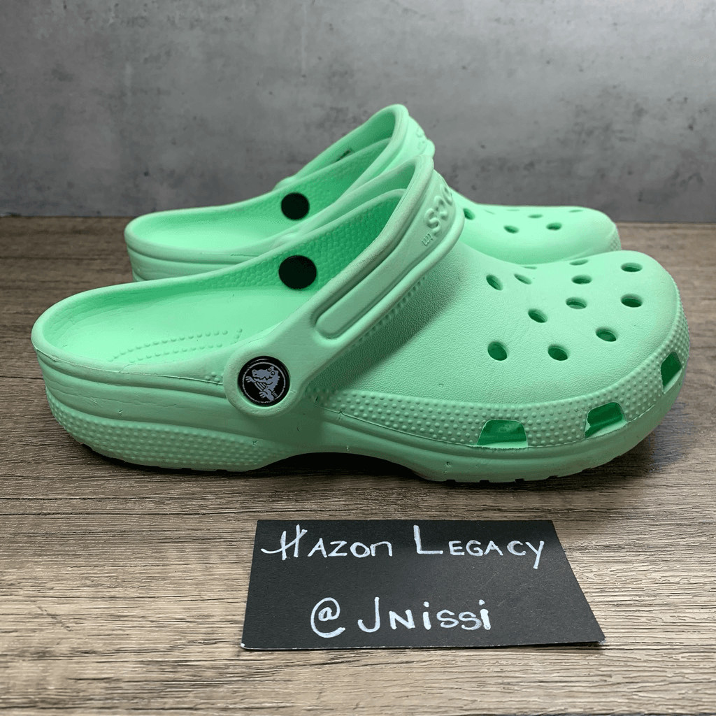 Crocs~Women’s~Classic Mint Green Clog Slip On Sandals… - Gem