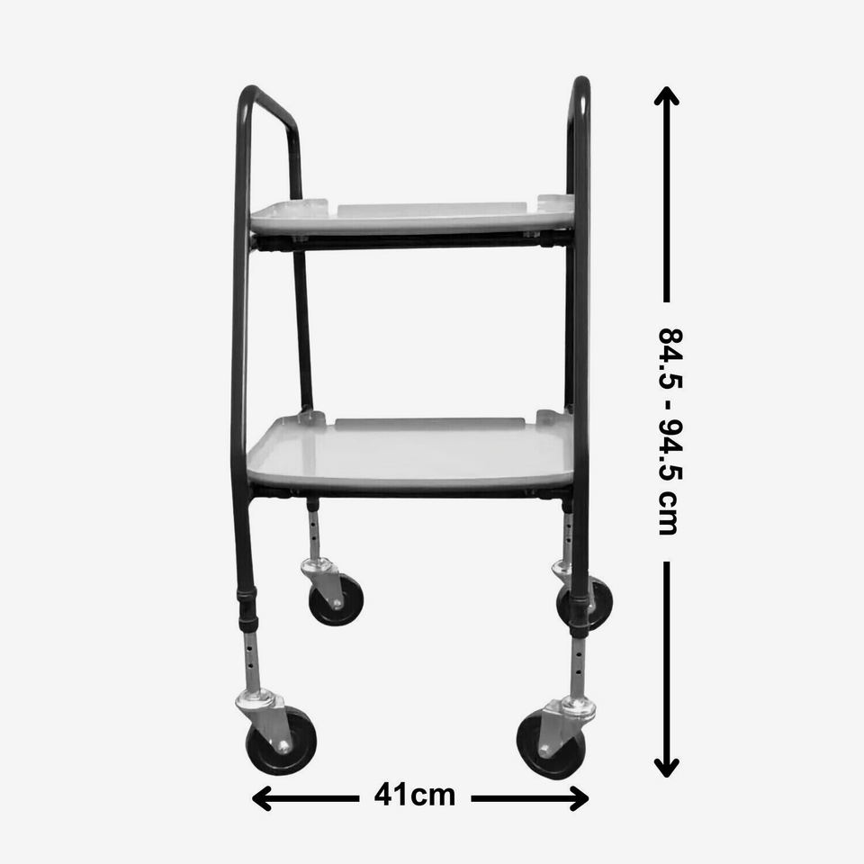 NEW Mobility walker rollator indoor handy trolley with trays adjustable ...
