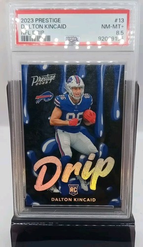 2023 Prestige Football Dalton Kincaid #13 Drip Rookie SSP Case Hit PSA ...