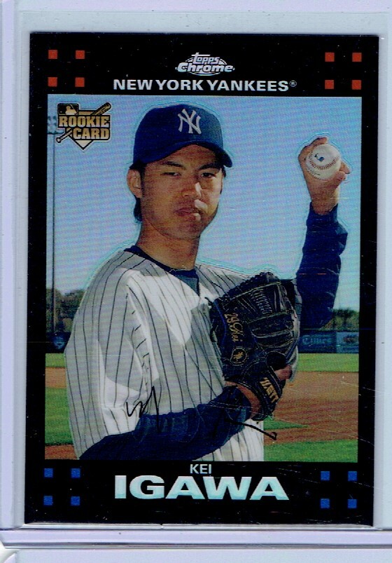 KEI IGAWA 2007 Topps Chrome ROOKIE REFRACTOR RC #322 Yankees | eBay
