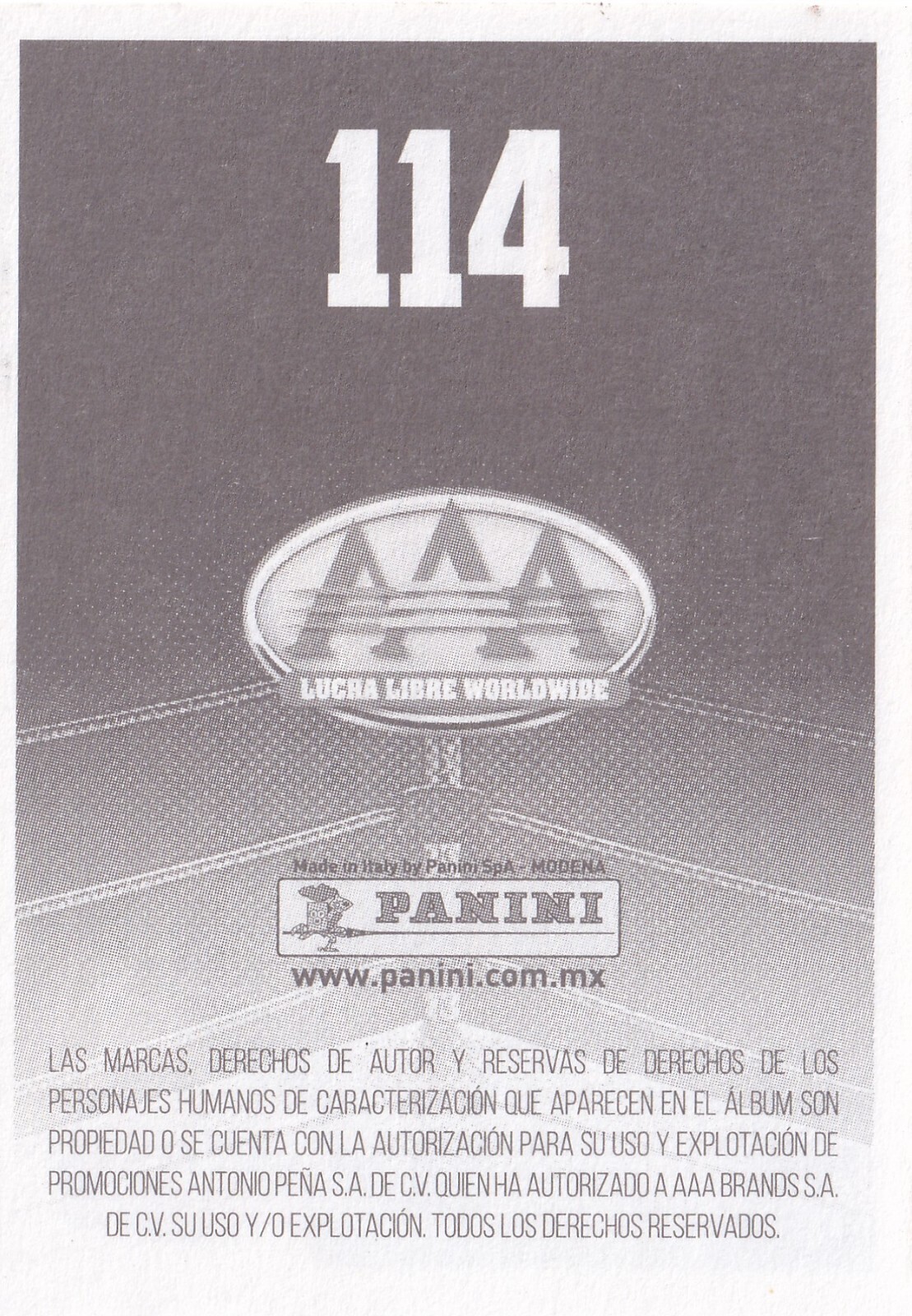 MAXIMO AUTO'D SIGNED 2019 PANINI LUCHA LIBRE AAA STICKER CARD 114 CMLL ...