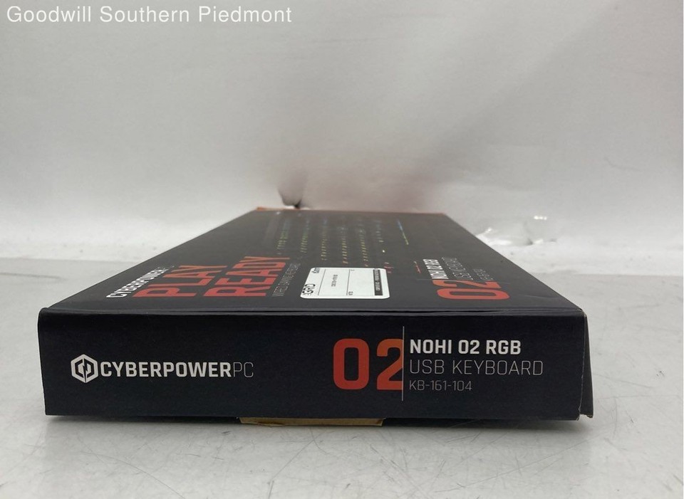 CyberPowerPC KB-161-104 NOHI 02 RGB USB Wired Gaming Keyboard - Open ...