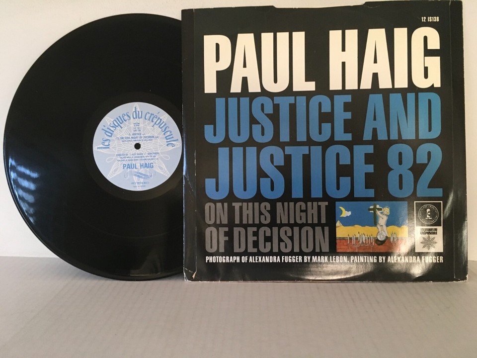 Paul Haig - Justice - UK 12" Vinyl -Les Disques Du Crepuscule (1983) | eBay