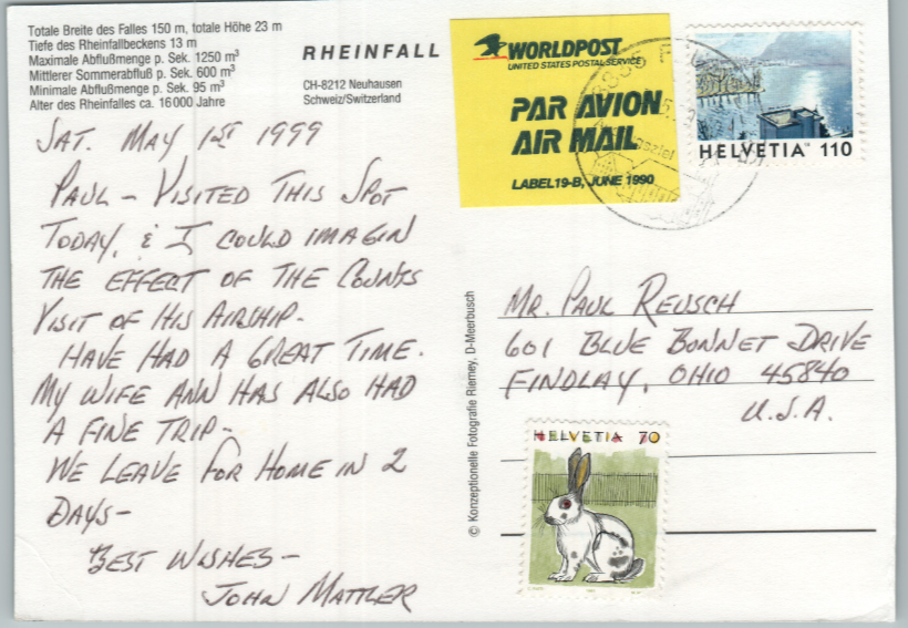 Vintage Postcard Rheinfall Switzerland totale Breite Des Falles | eBay