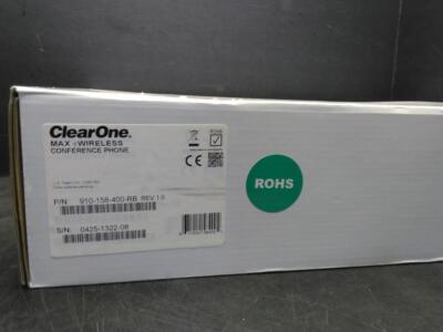 CLEARONE MAX WIRELESS CONFERENCE PHONE 910-158-400 (36.5-279-13) | eBay