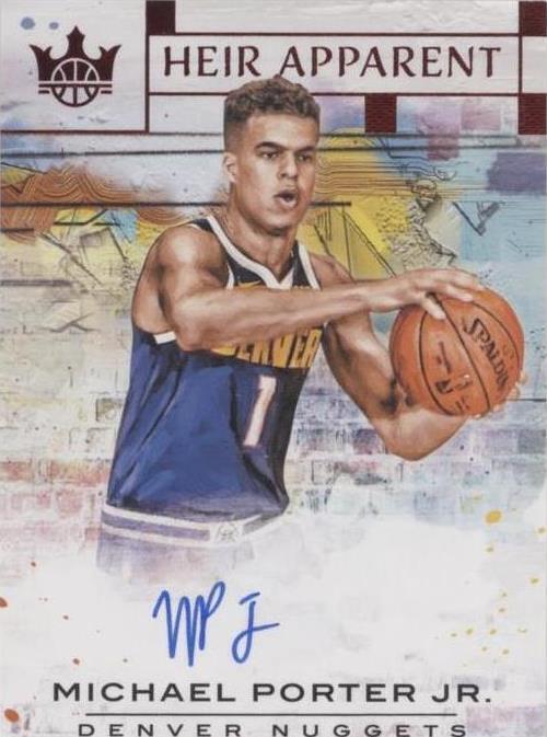 2018-19 Panini Court Kings - Heir Apparent Autographs Michael Porter Jr ...