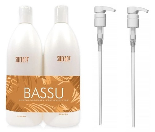 SURFACE BASSU Moisture Shampoo & Conditioner Liter Duo + Pumps/ New ...