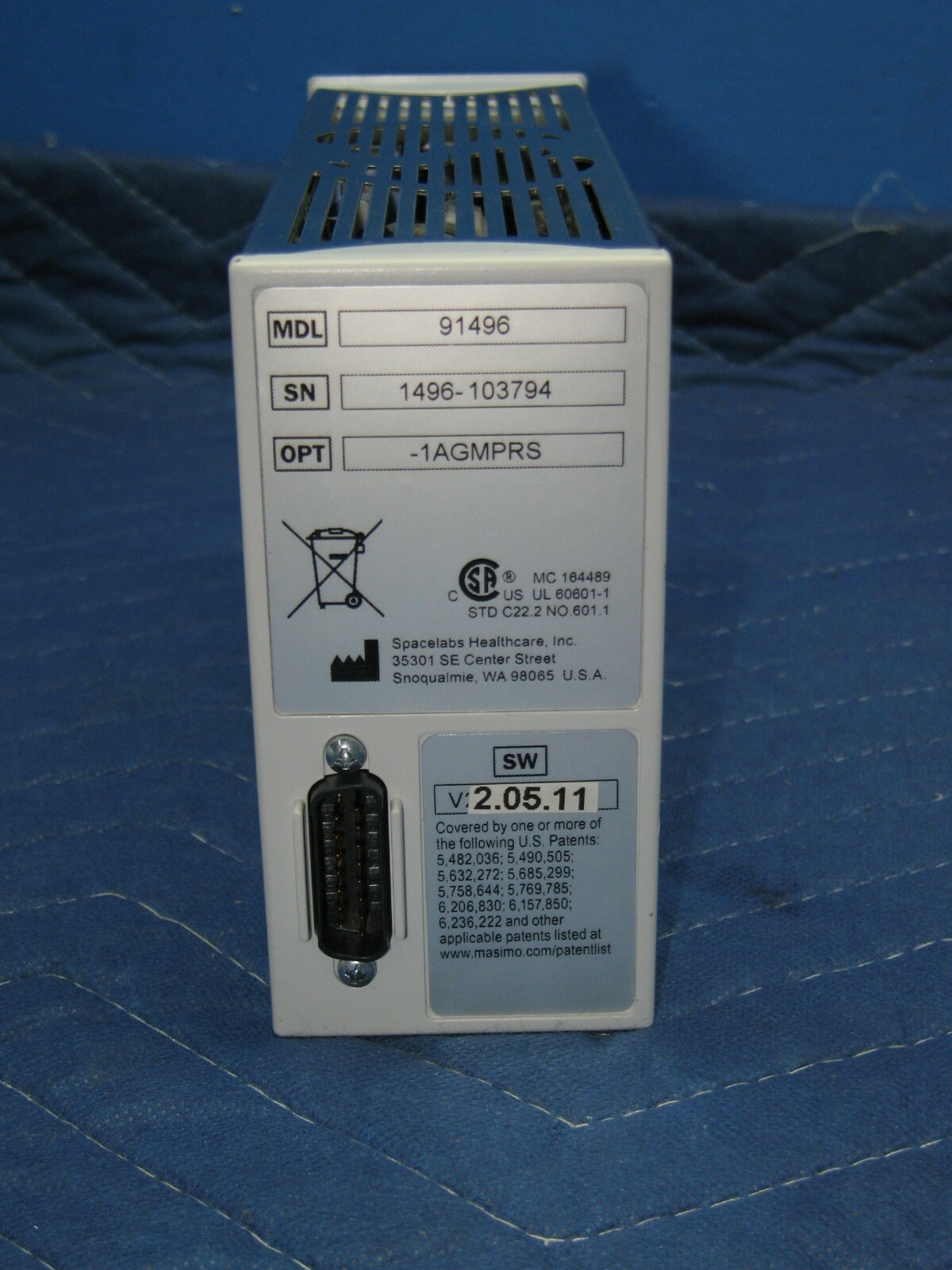 Spacelabs Ultraview SL2400 Patient Monitor w/ 91496 Module Patient ...