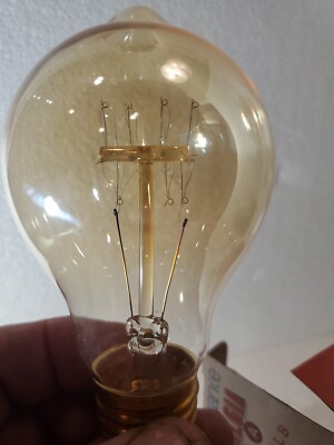 Luminance Nostalgia L5148A-19 Amber Specialty Light Bulb, Antique Style ...