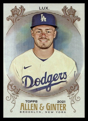 2021 Topps Allen & Ginter Gavin Lux SP Silver Portrait 301 Dodgers | eBay
