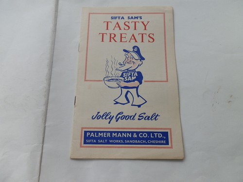 Sifta Sam's Tasty Treats Palmer Mann Salt booklet 1950s vintage recipes ...